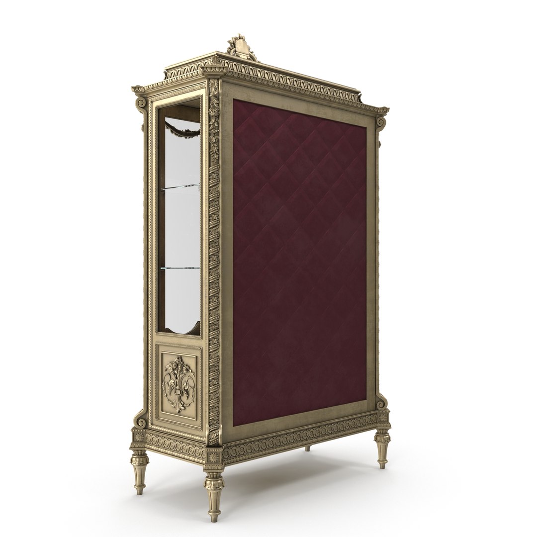 3d Luxurious Display Cabinet Model
