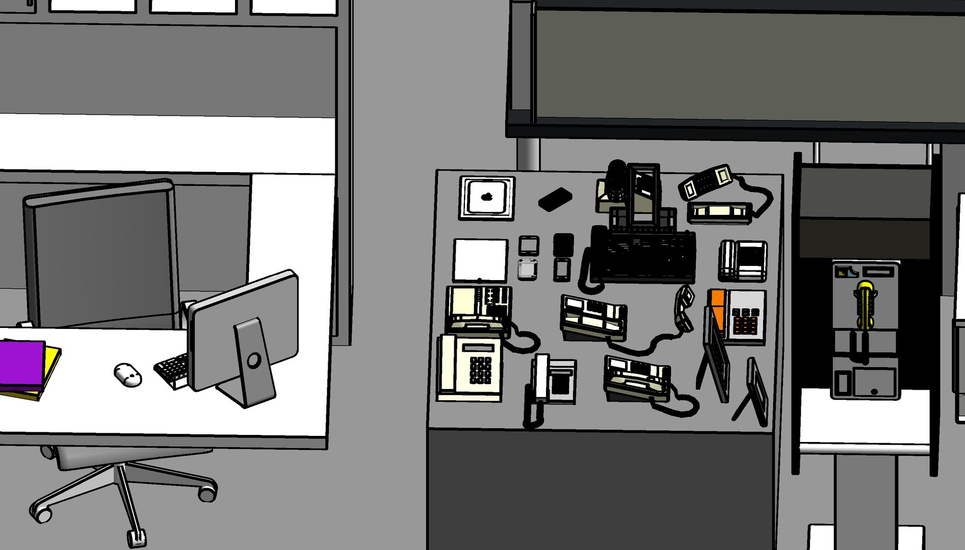 3D Office Interior Revit Family - TurboSquid 2279063