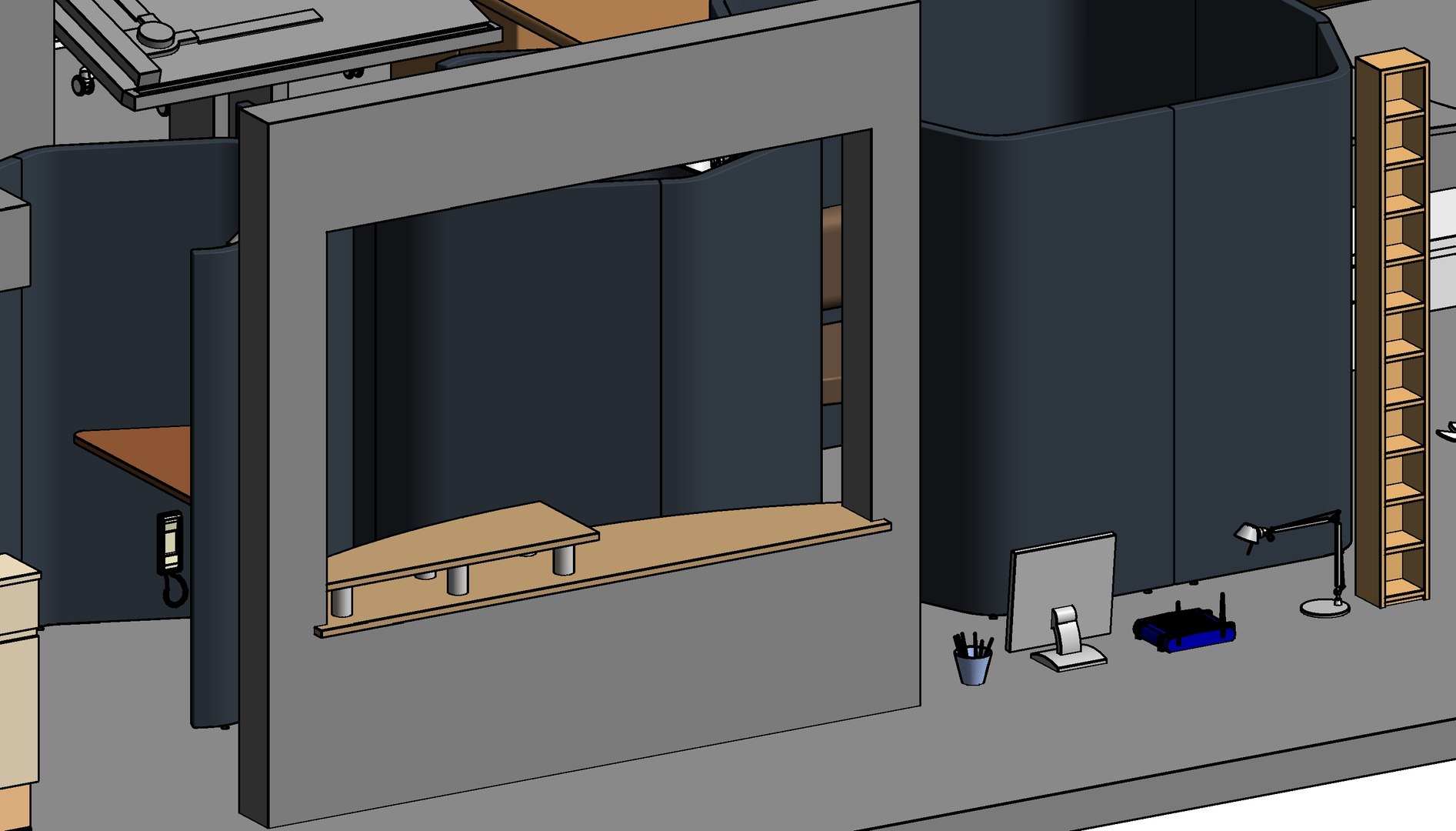 3D Office Interior Revit Family - TurboSquid 2279063