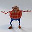 3d Model Rigged Animation Modelled