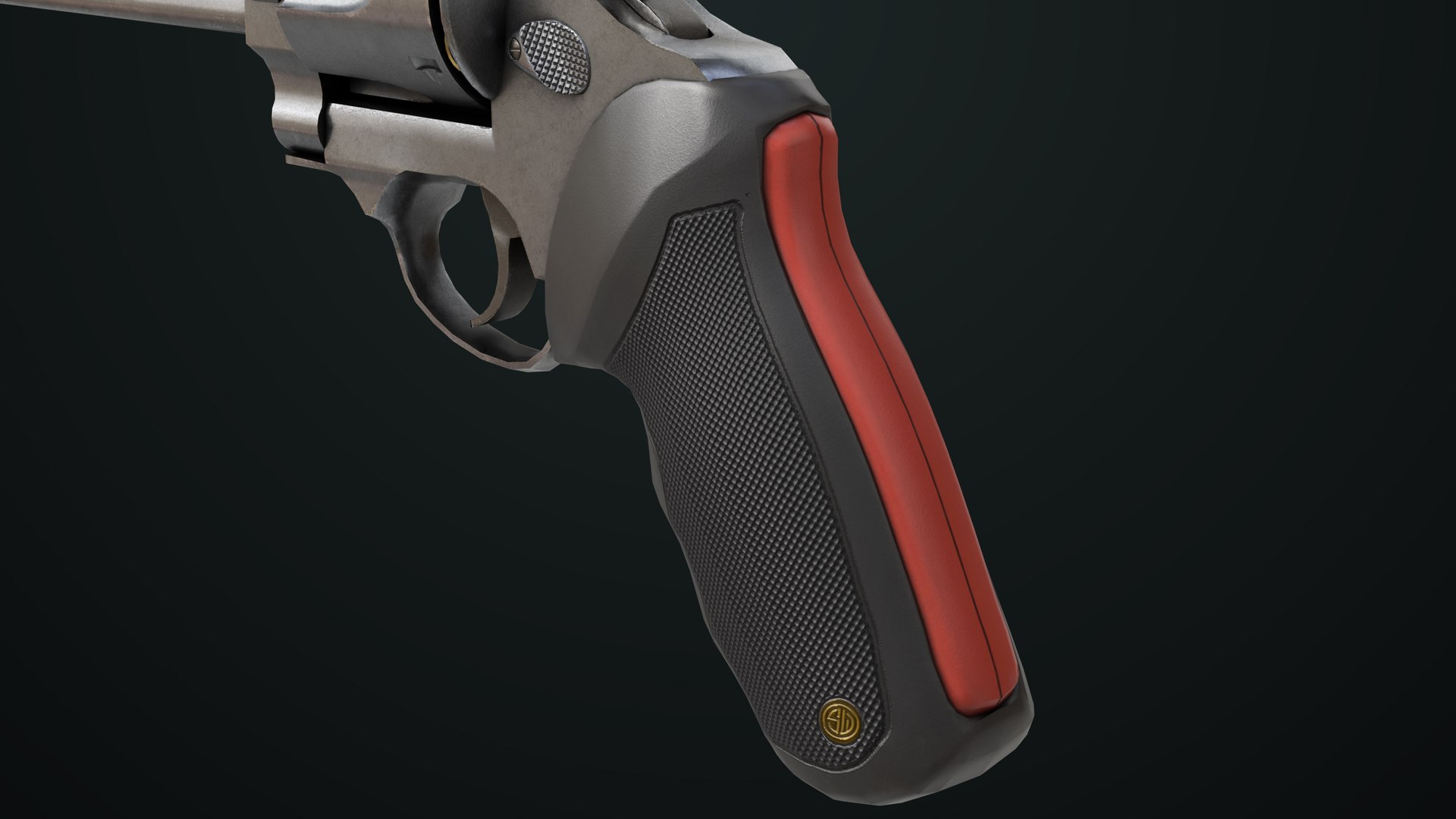 3D Revolver 04 Model Revolver 04 Black Model Taurus Raging All PBR ...