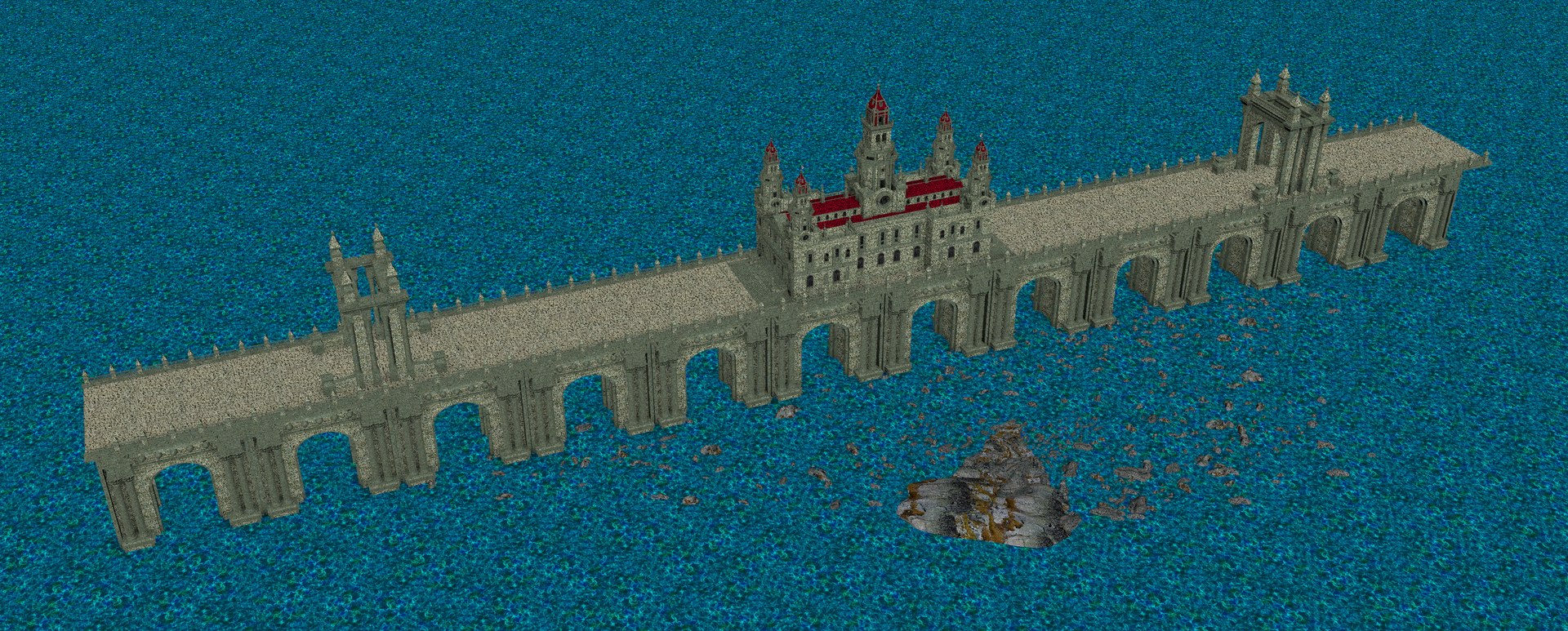 3D castle bridge fantasy - TurboSquid 1423558
