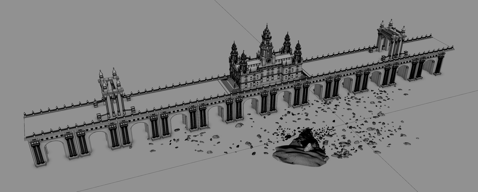 3D castle bridge fantasy - TurboSquid 1423558