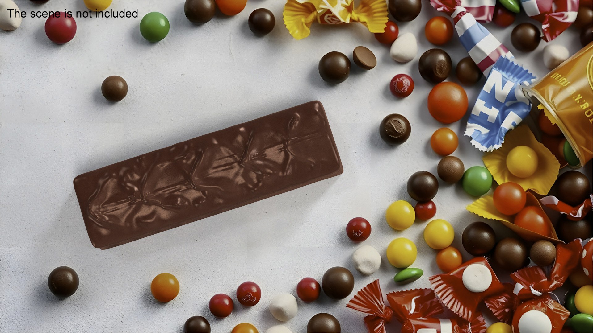 Realistic Candy Bar 3D Model - TurboSquid 2279759