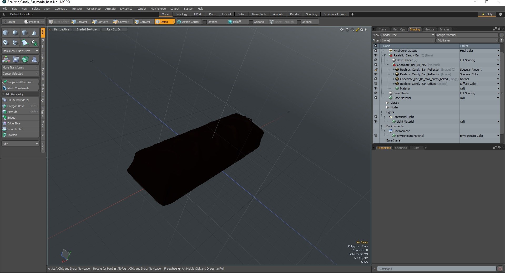 Realistic Candy Bar 3D Model - TurboSquid 2279759
