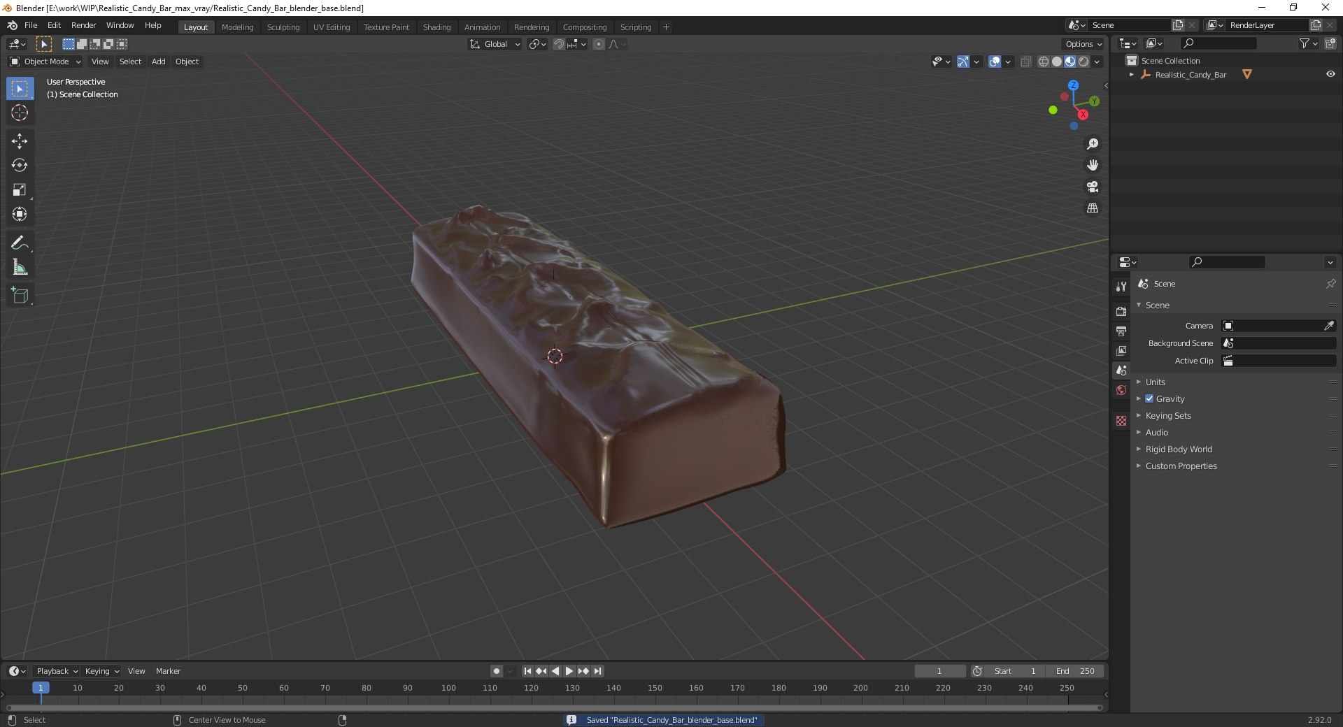 Realistic Candy Bar 3D Model - TurboSquid 2279759