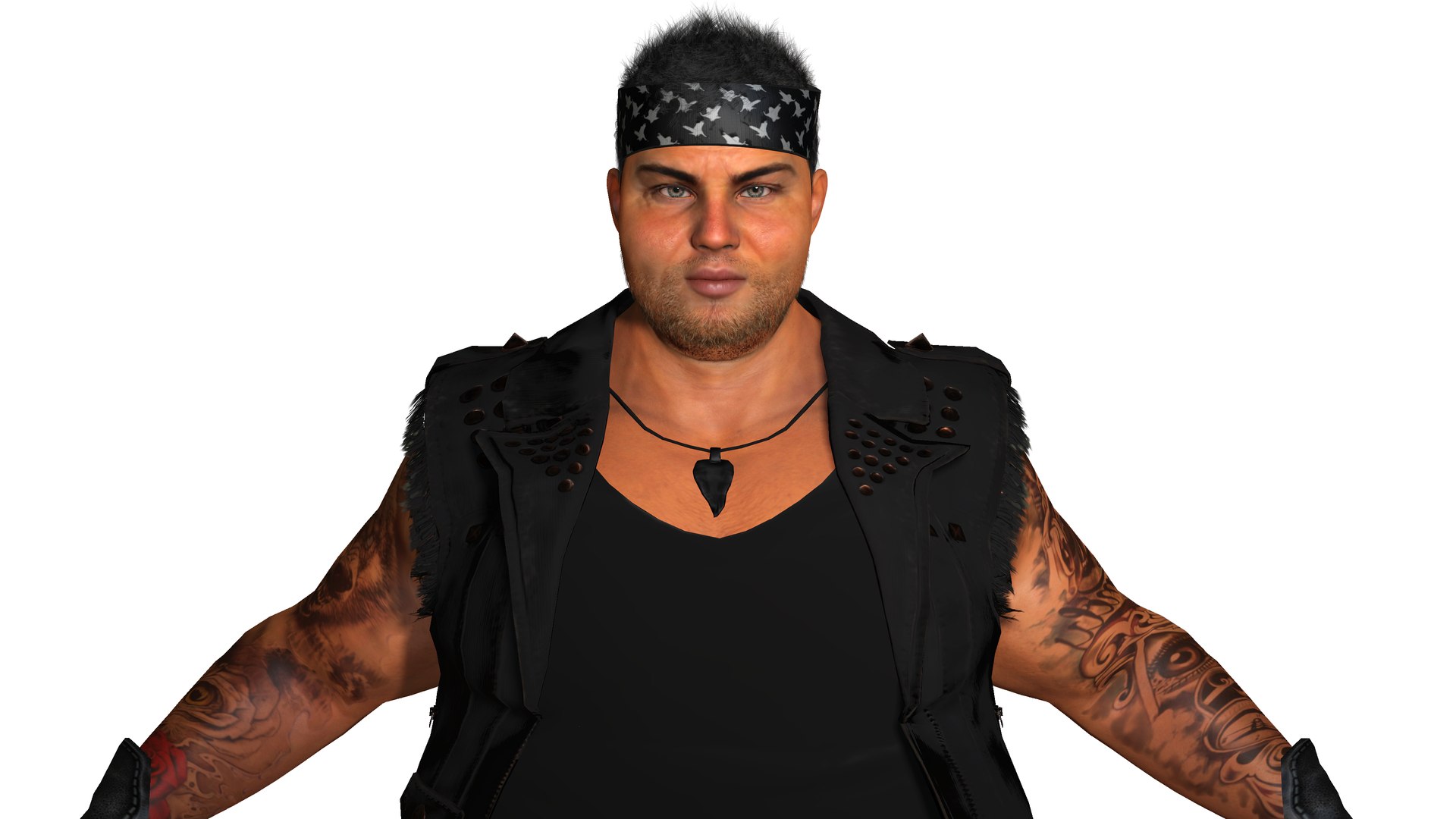 AAA 3D REALISTIC FAT MALE CHARACTER 01 - RIGGED GAME READY GTA Model ...