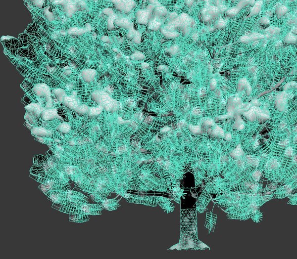 Pines snow needles 3D model - TurboSquid 1417539