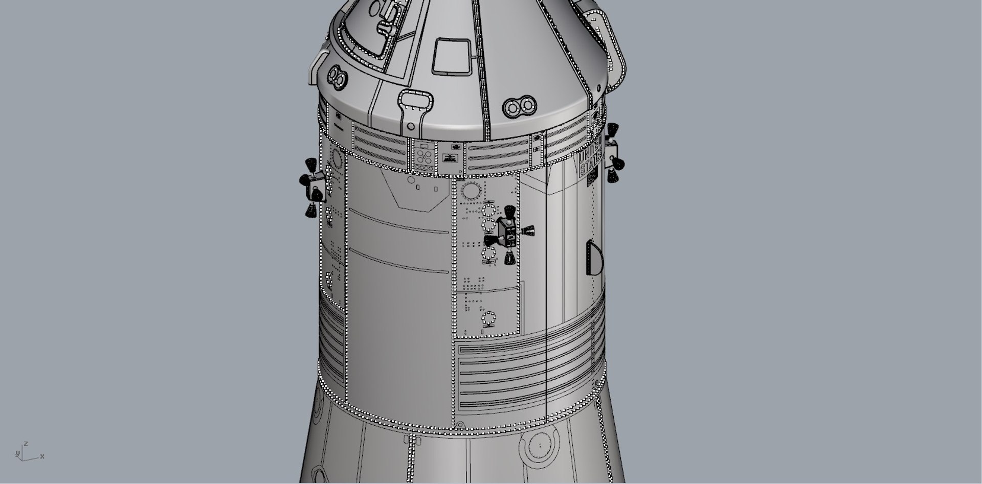 Saturn 1b 3d Model
