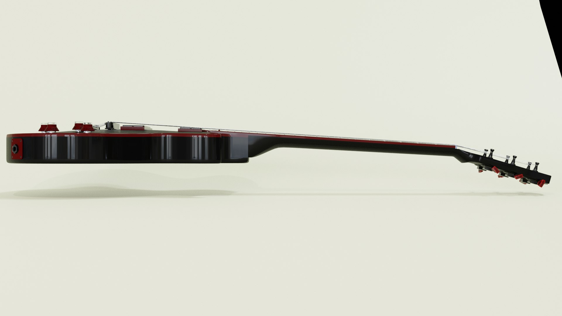 3D Goth Guitar - TurboSquid 1588032