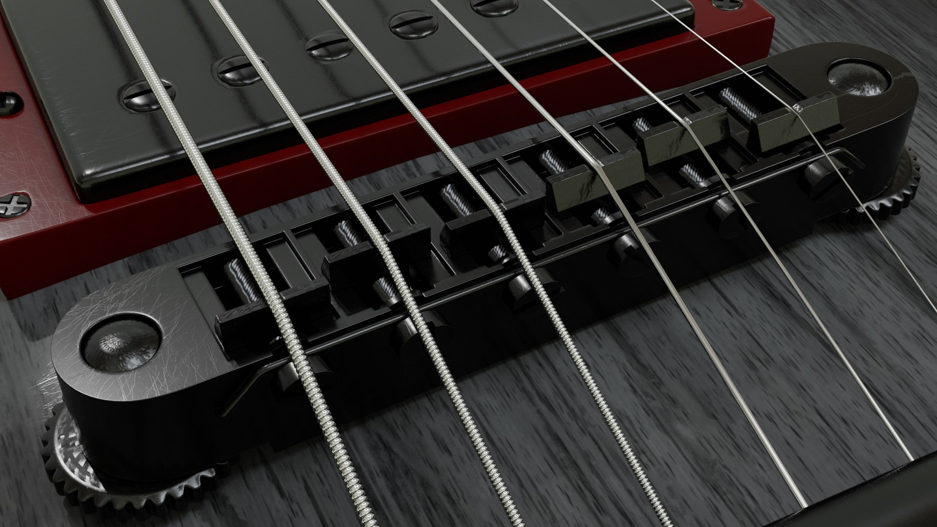 3D Goth Guitar - TurboSquid 1588032