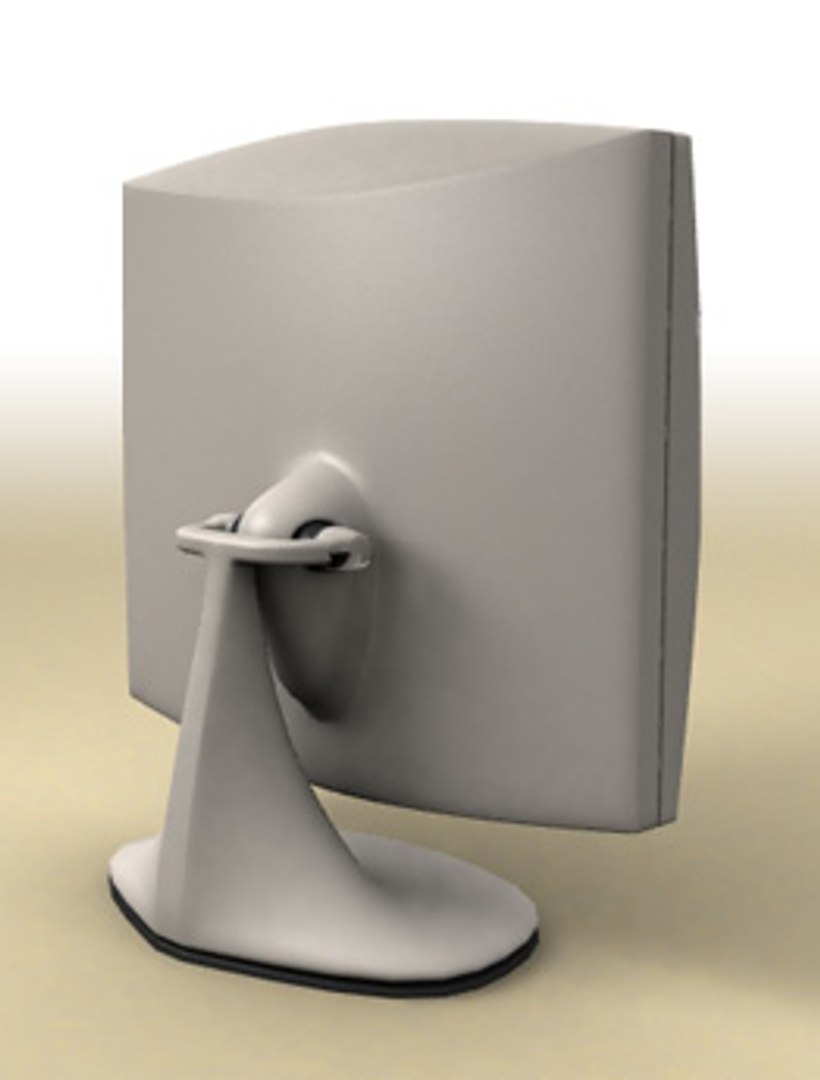 3d Model Flat Screen Lcd Monitor