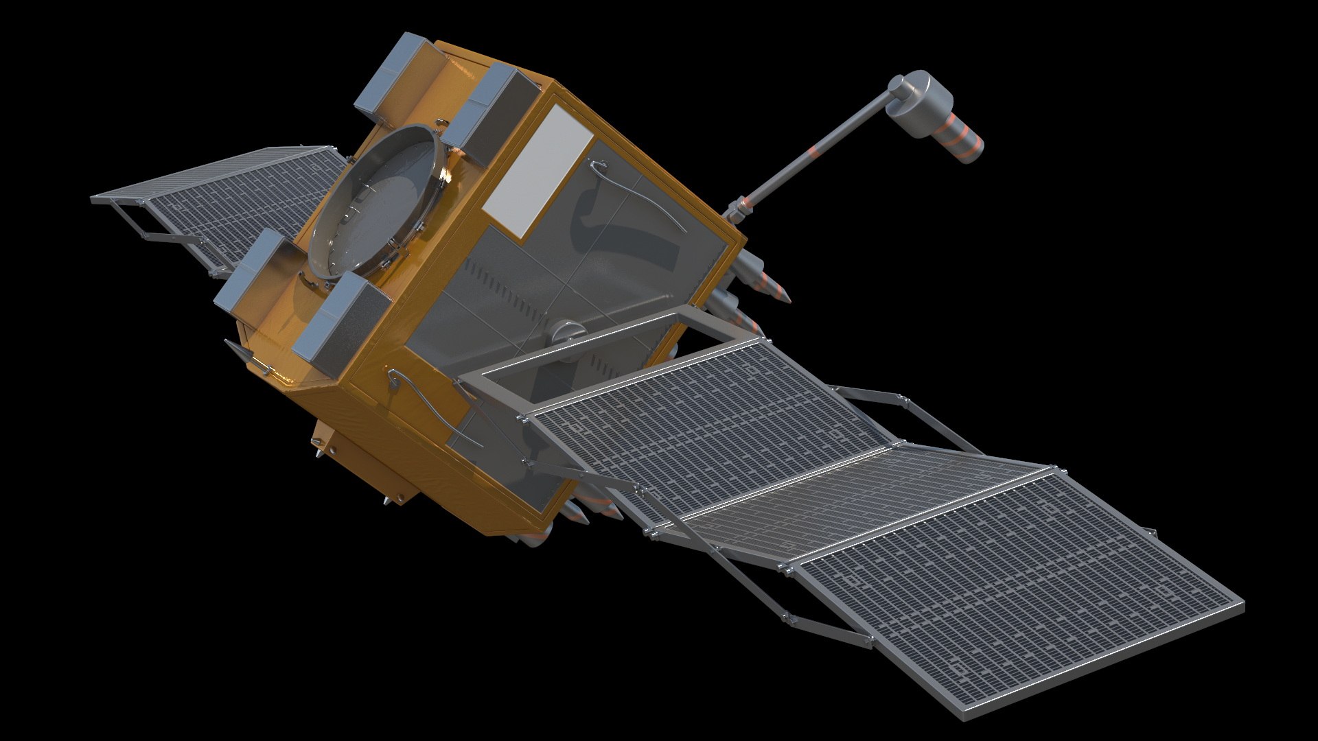 GPS Satellite Block IIF 3D Model - TurboSquid 2323072