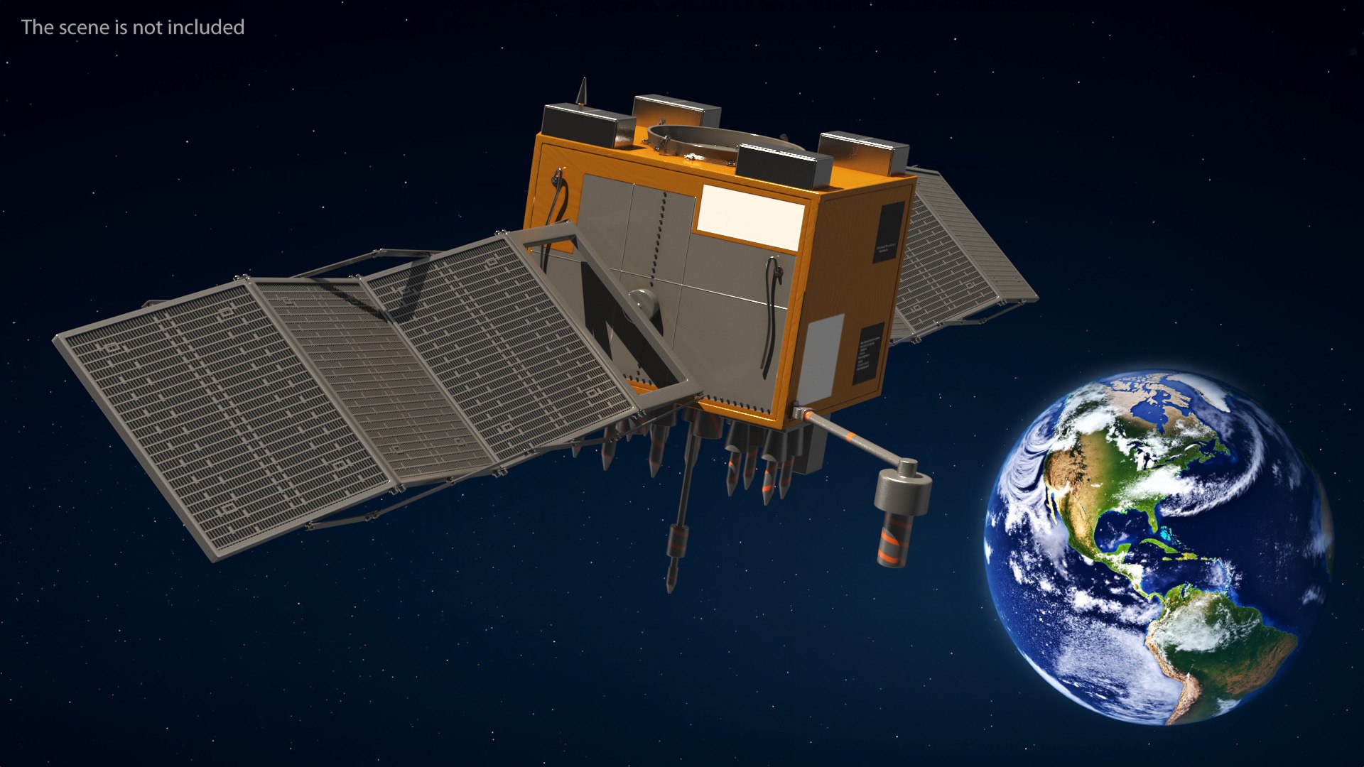 GPS Satellite Block IIF 3D Model - TurboSquid 2323072