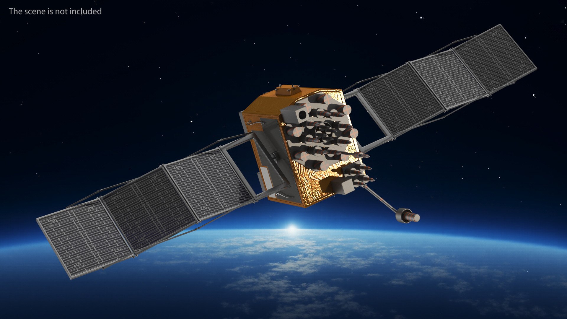 GPS Satellite Block IIF 3D Model - TurboSquid 2323072