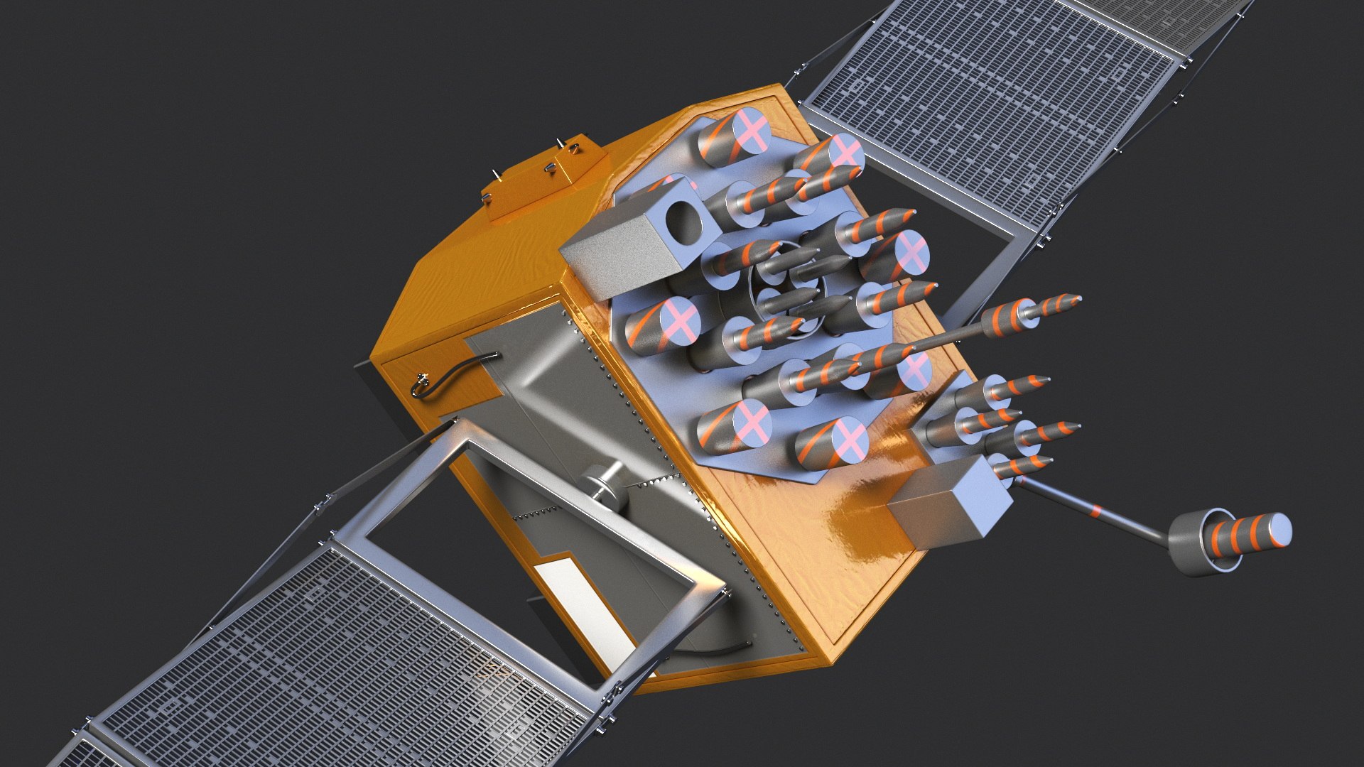 GPS Satellite Block IIF 3D Model - TurboSquid 2323072