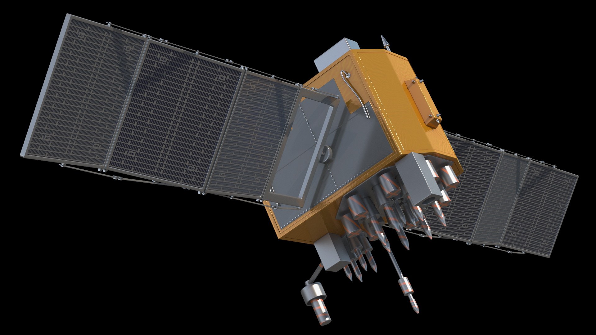 GPS Satellite Block IIF 3D Model - TurboSquid 2323072