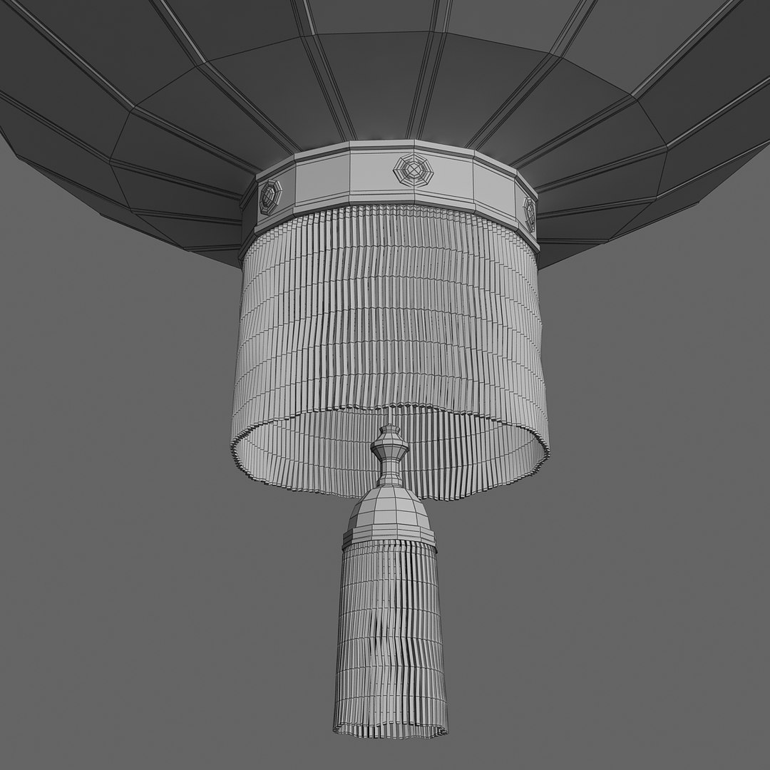3d Model Chinese Paper Lantern Lights