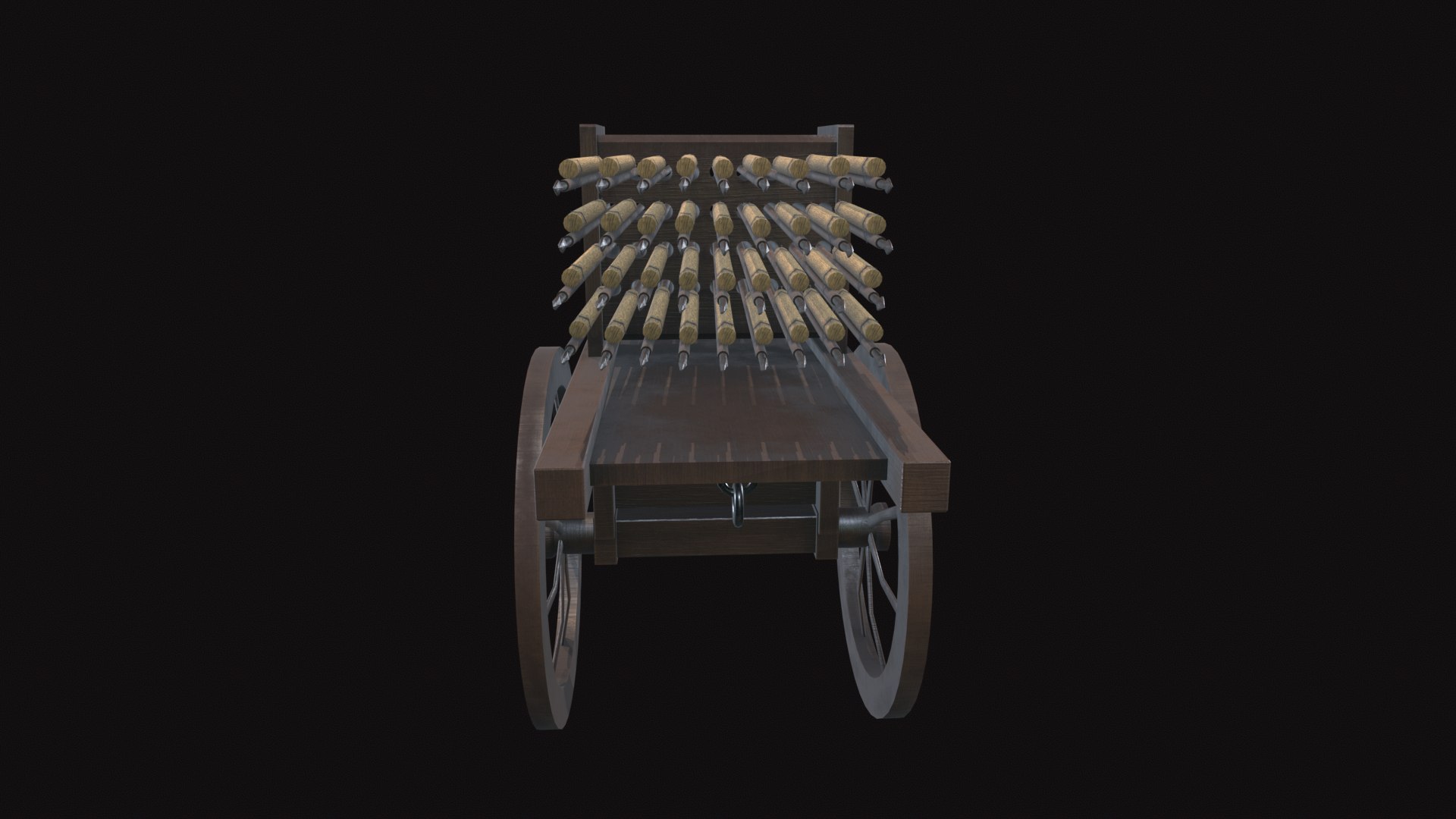 3D Model Medieval Hwacha New - TurboSquid 2318967