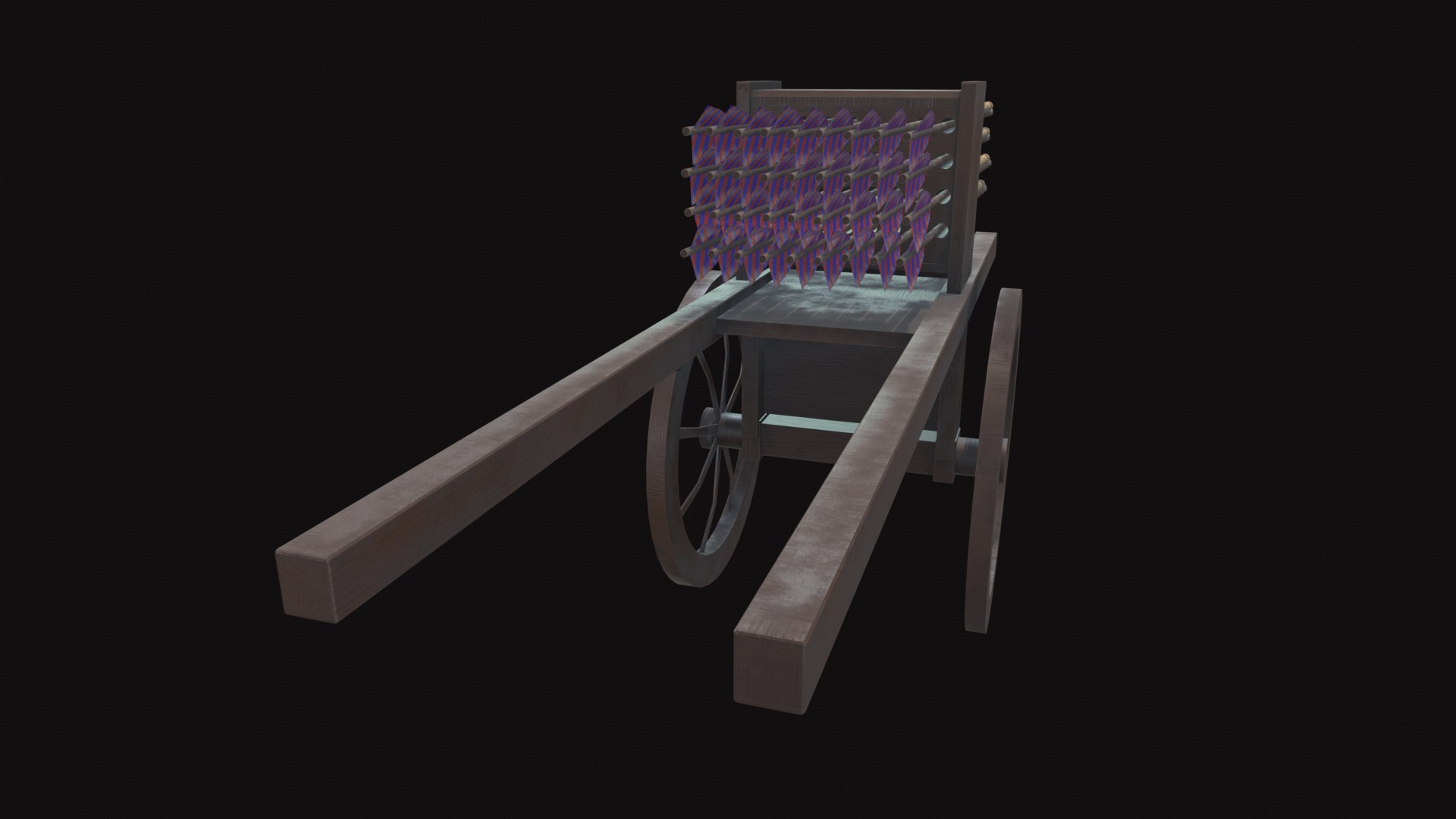 3D Model Medieval Hwacha New - TurboSquid 2318967