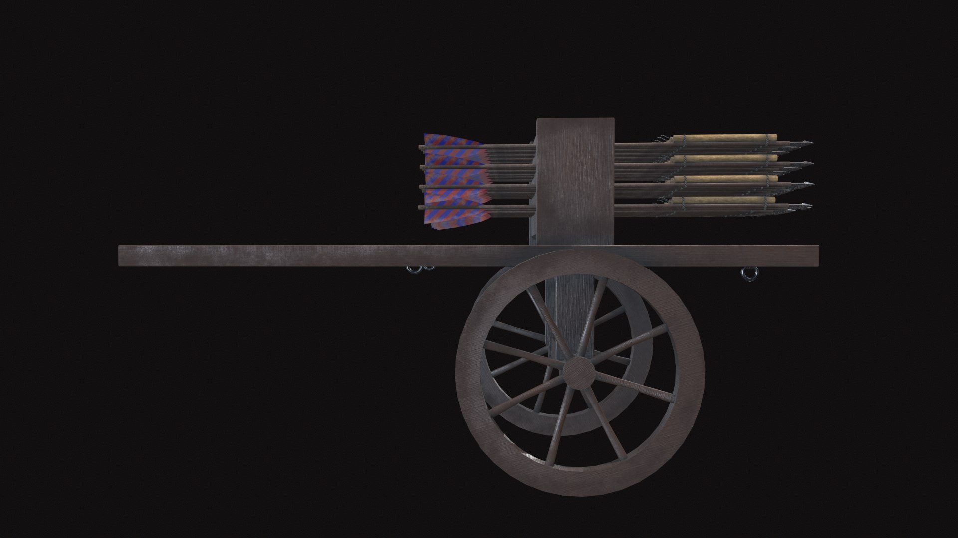 3D Model Medieval Hwacha New - TurboSquid 2318967