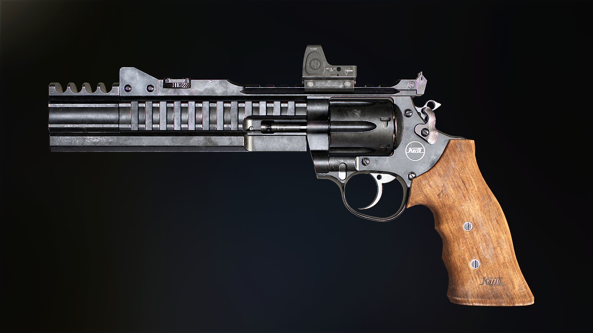 3D Korth Super Sport STX And Compensator - TurboSquid 1958084