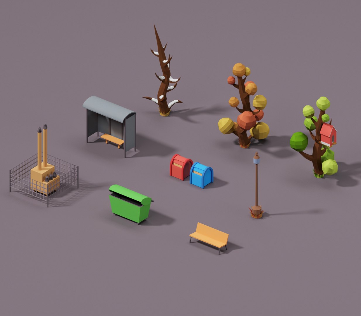 3D Mobile Urbans Tree Street Model - TurboSquid 1552134