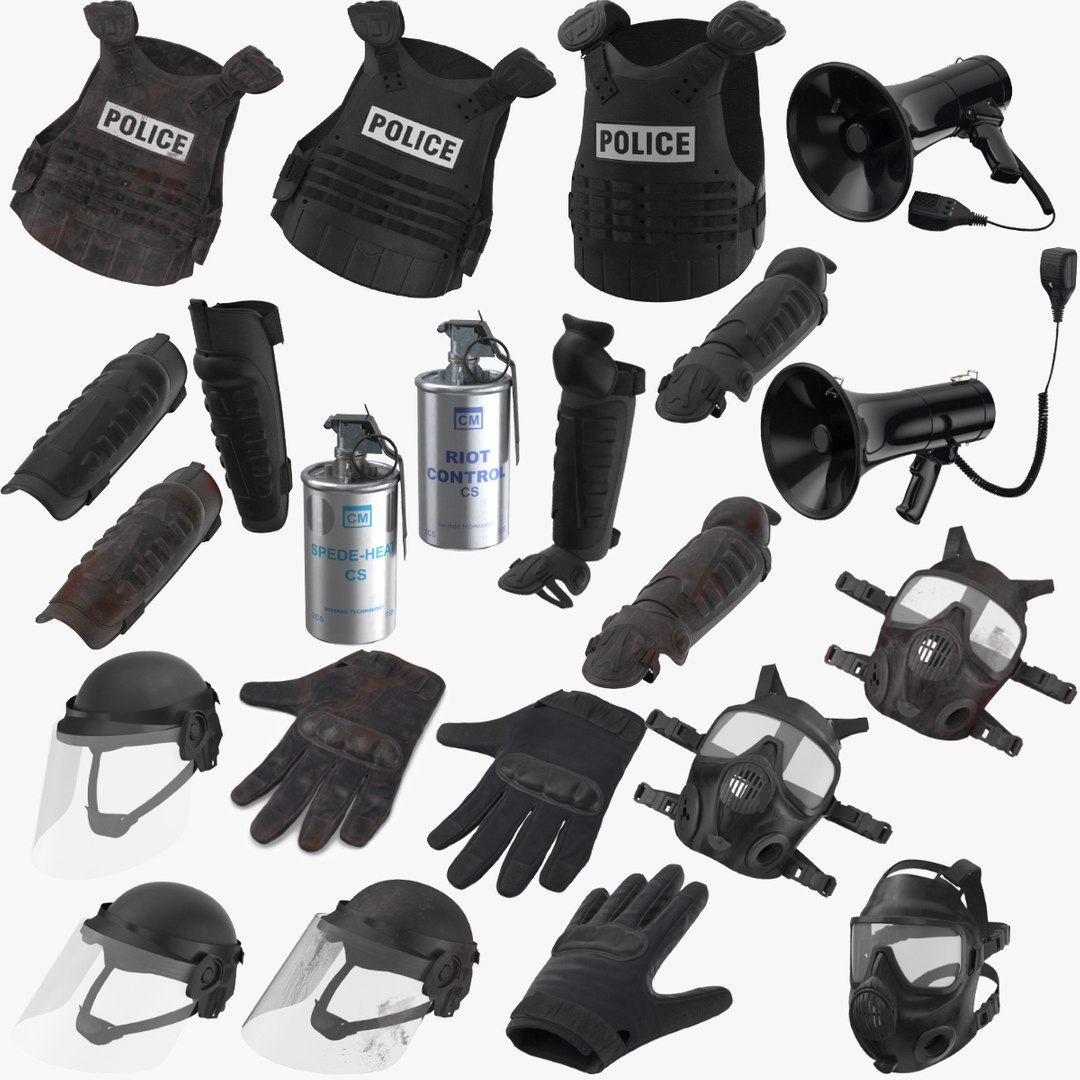 Police riot 3D model - TurboSquid 1180984