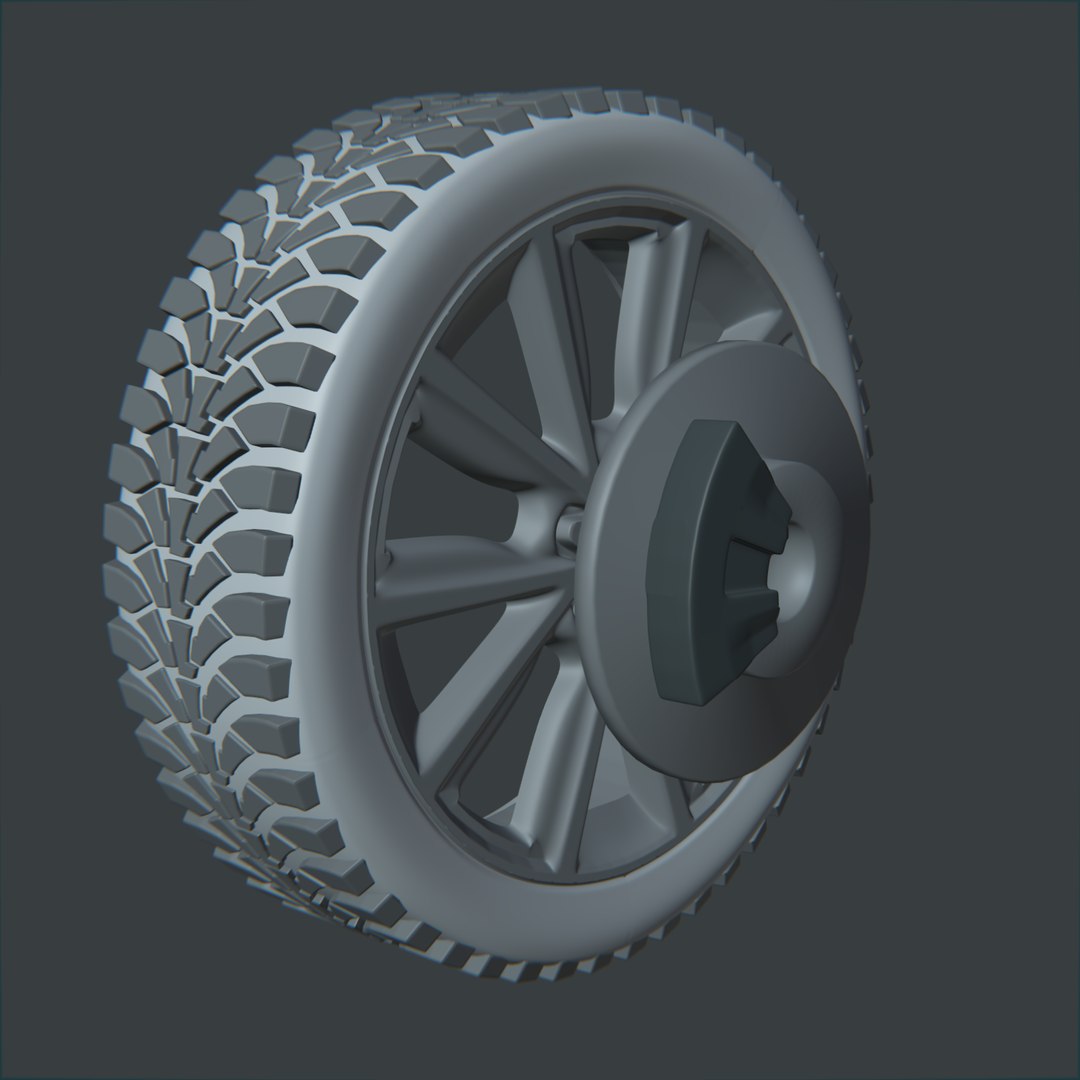 3D Car Wheel Model - TurboSquid 1574400