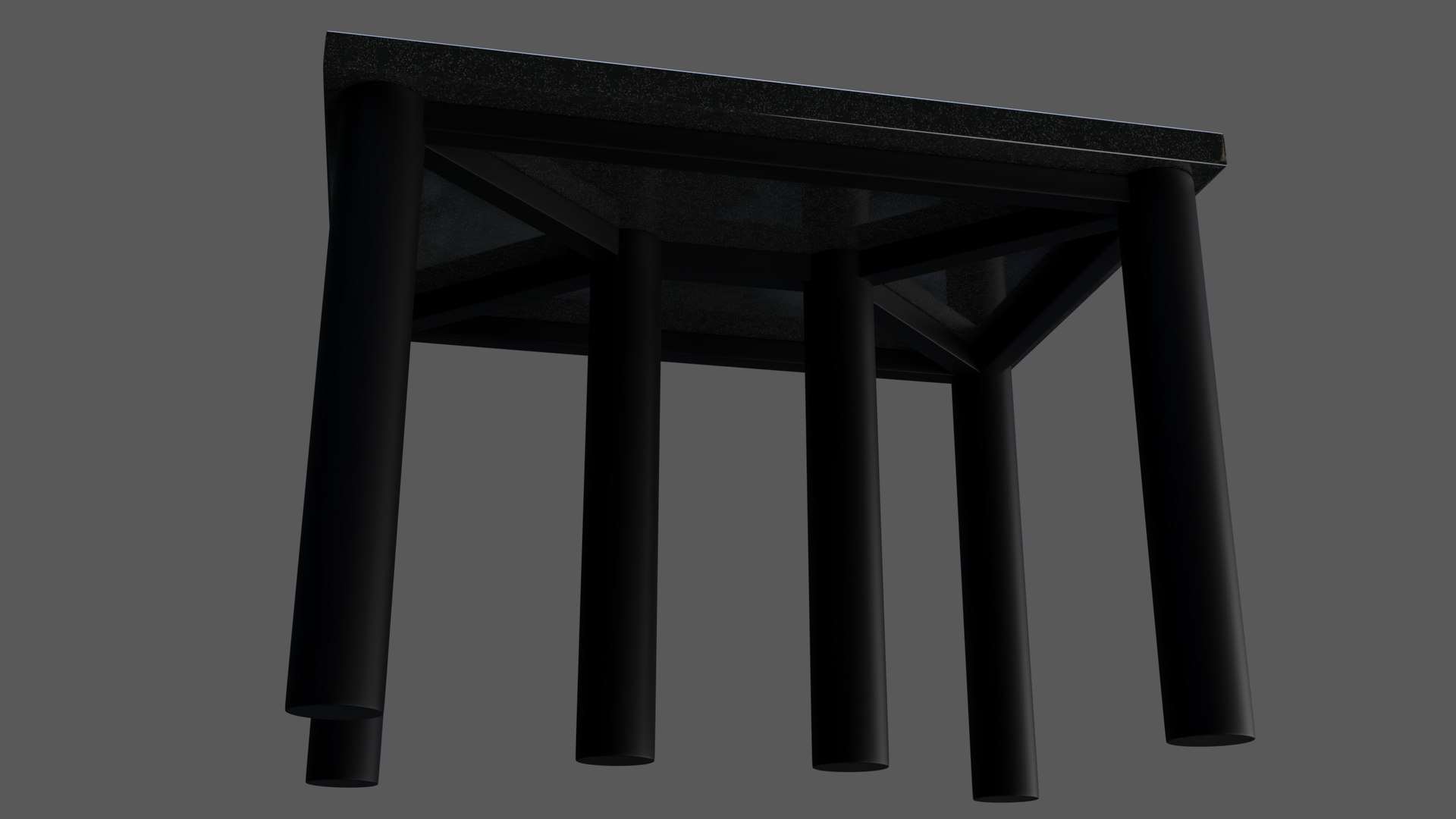 3D Kitchen Table Natural Gabbro Stone Model - TurboSquid 1780224