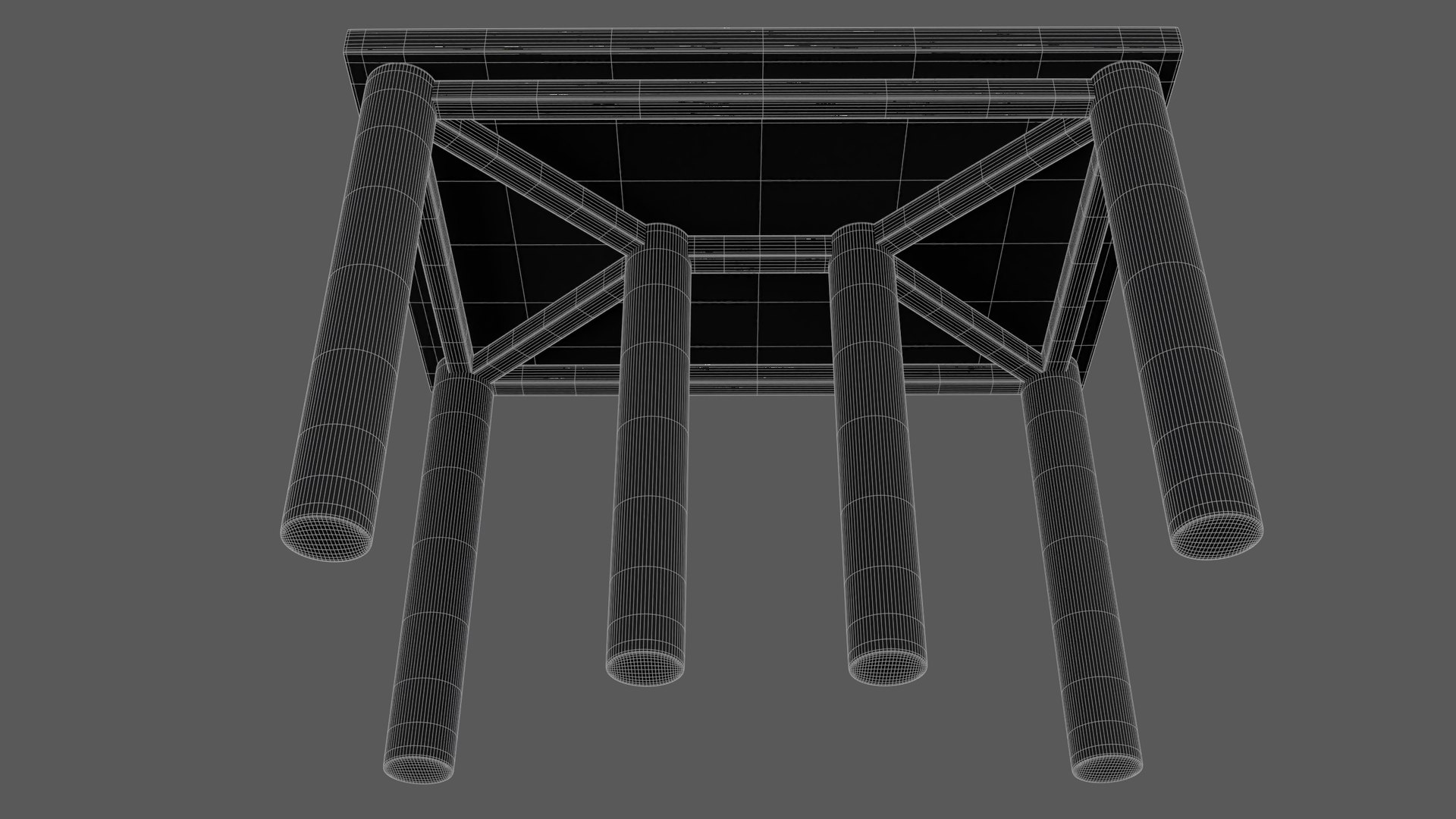 3D Kitchen Table Natural Gabbro Stone Model - TurboSquid 1780224