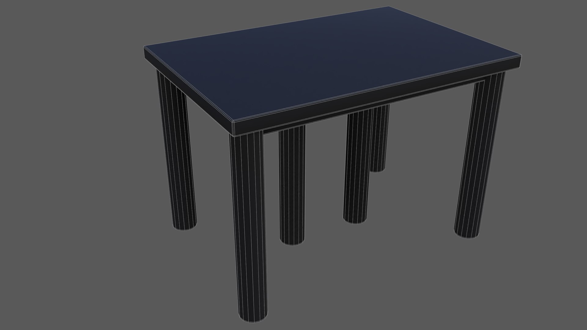 3D Kitchen Table Natural Gabbro Stone Model - TurboSquid 1780224