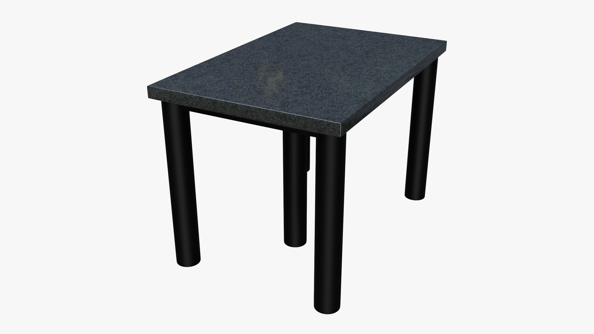 3D Kitchen Table Natural Gabbro Stone Model - TurboSquid 1780224