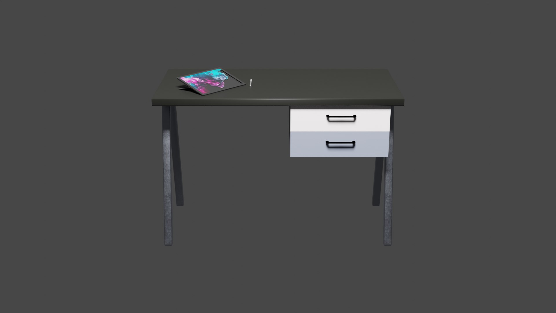 Twain Study Table 3D - TurboSquid 2054816