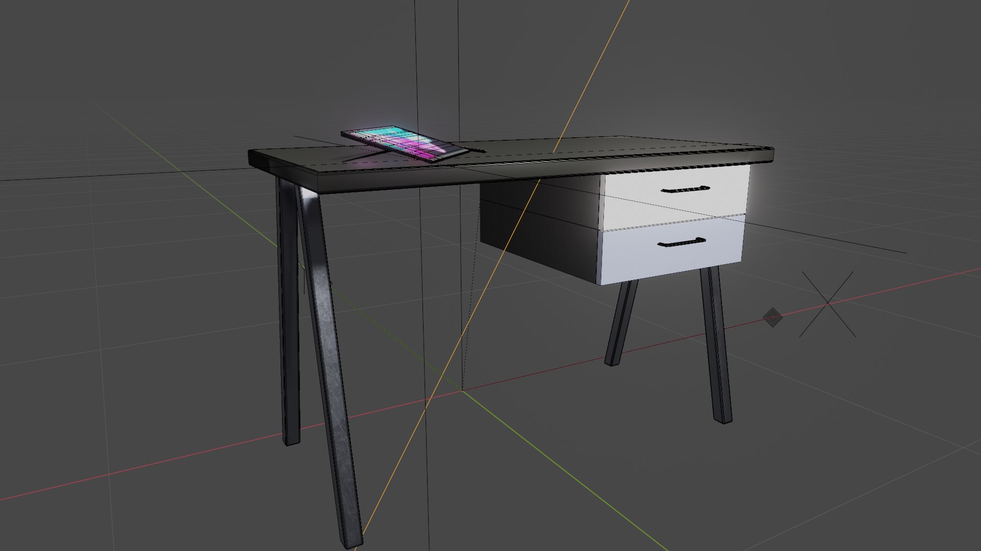 Twain Study Table 3D - TurboSquid 2054816