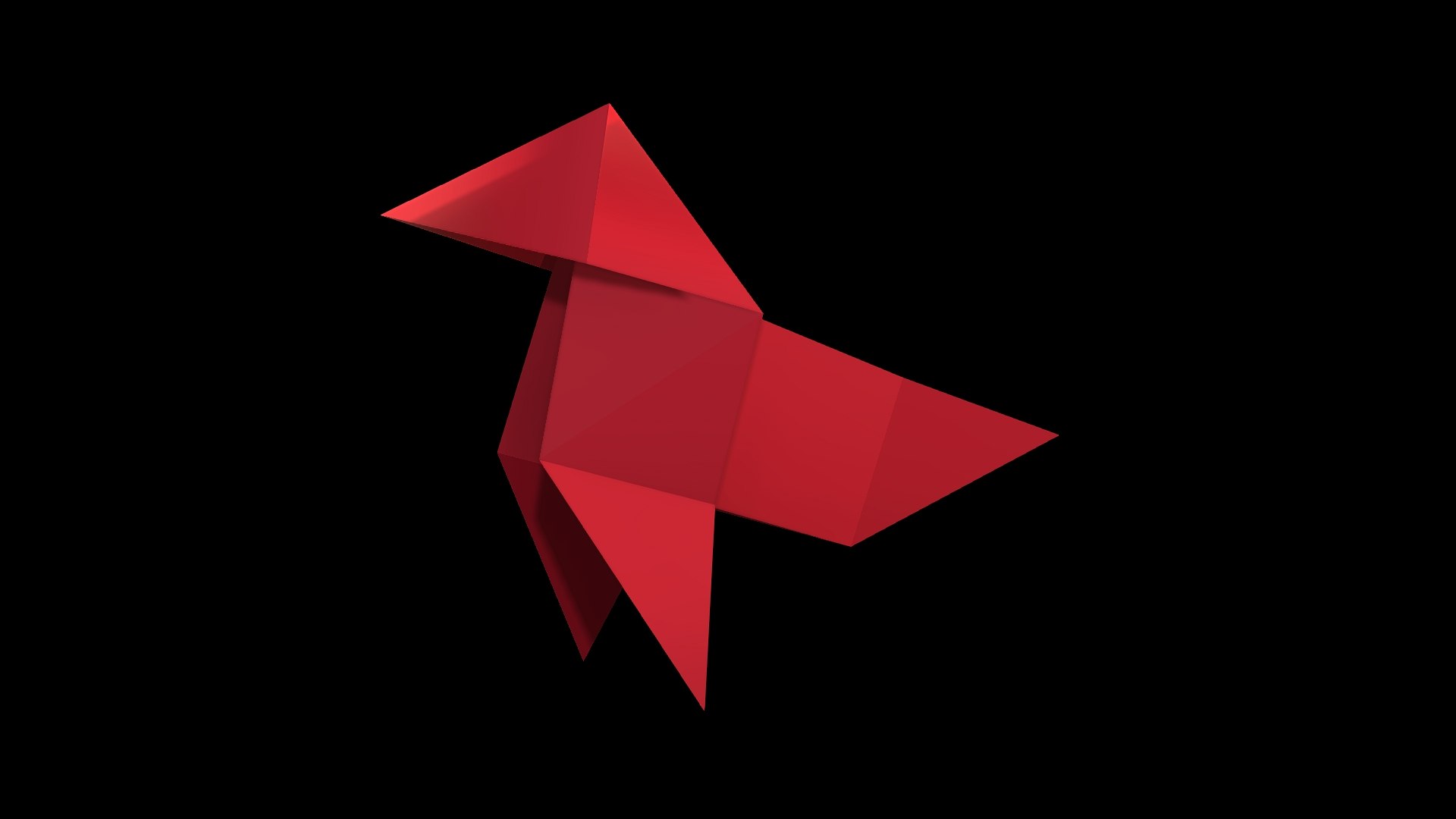 Money Heist origami BIRD Low poly 3D model 3D - TurboSquid 1844469
