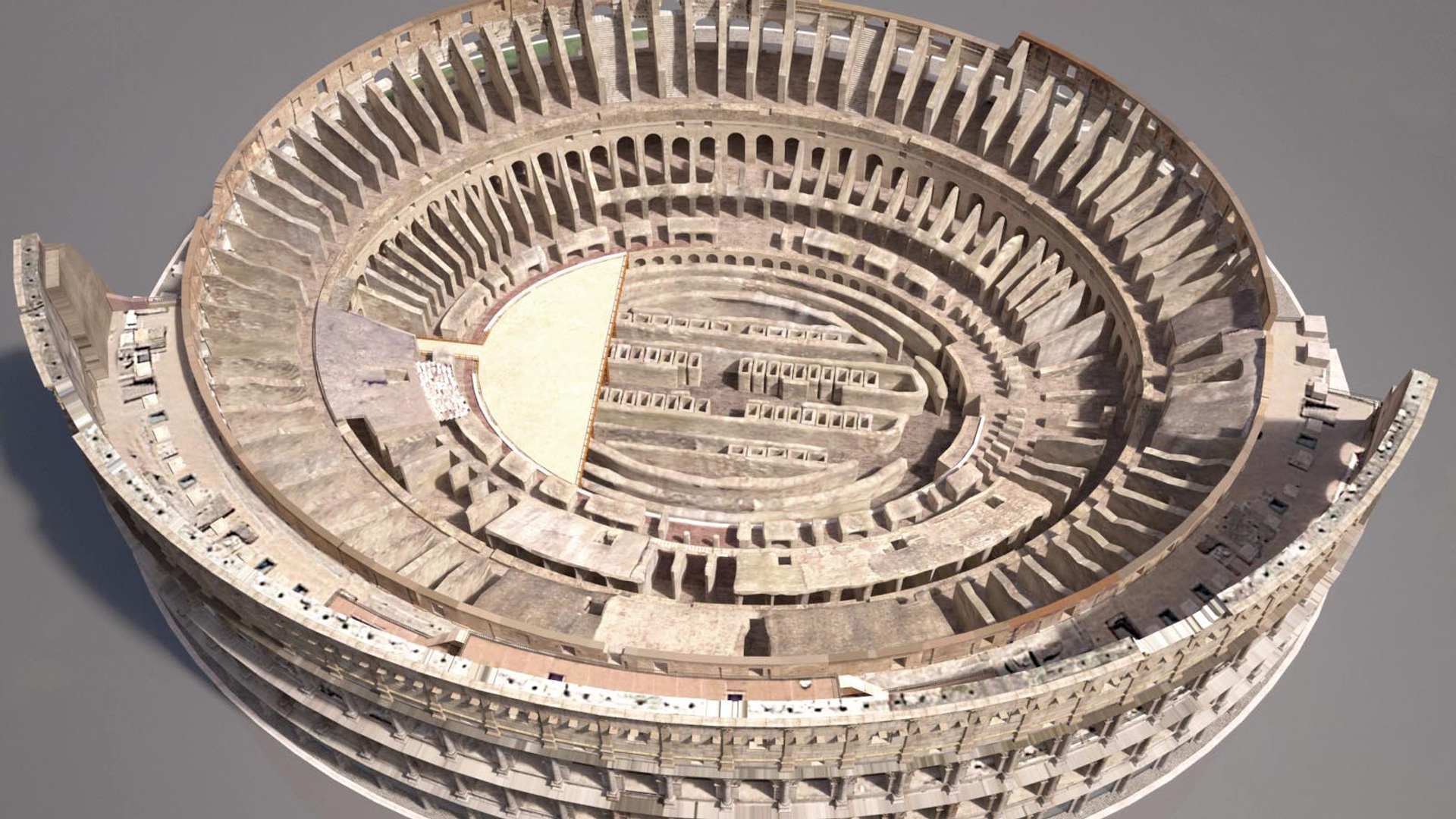 Roman colloseum ruins 3D model - TurboSquid 1196429