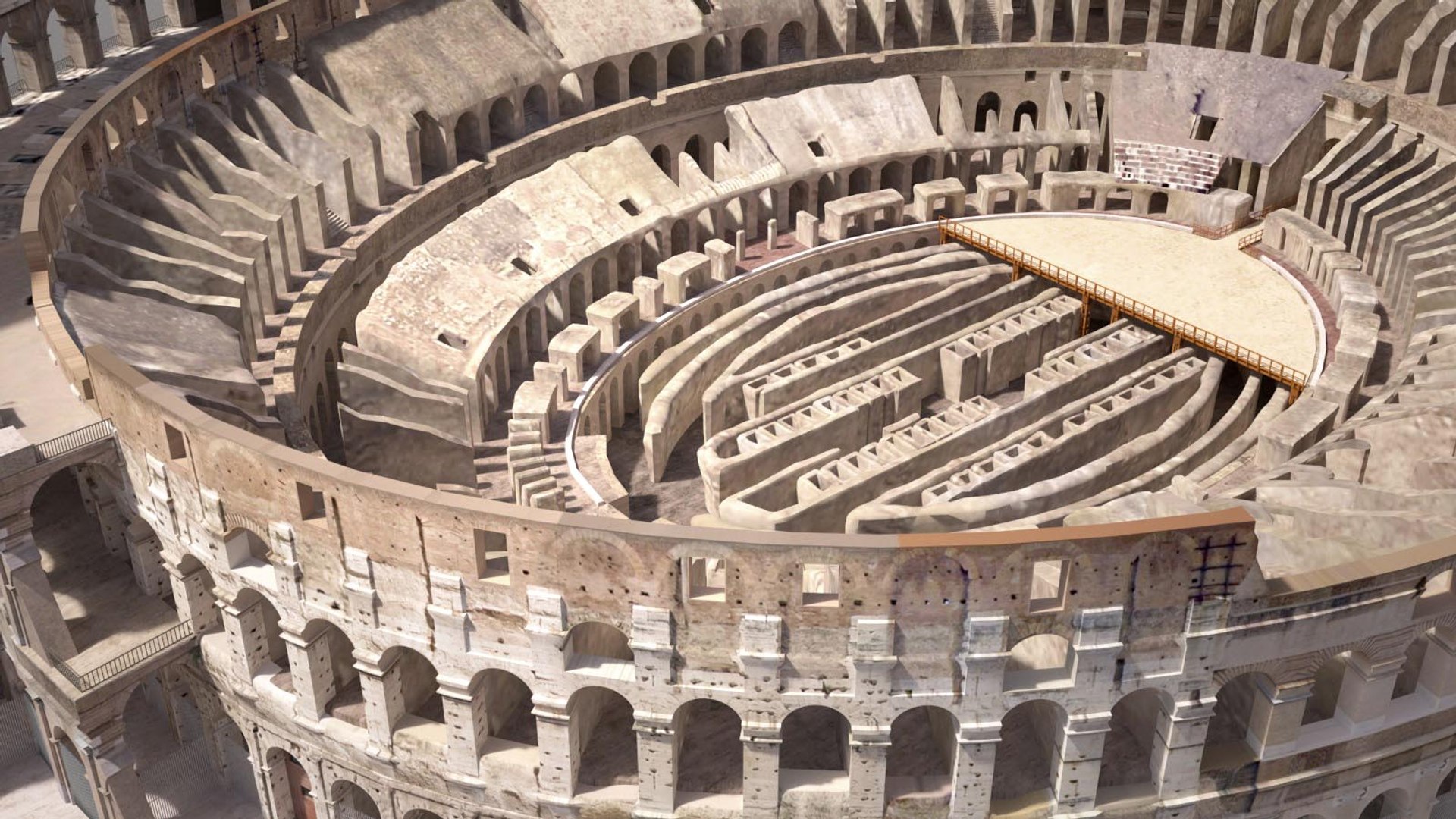 Roman Colloseum Ruins 3D Model - TurboSquid 1196429