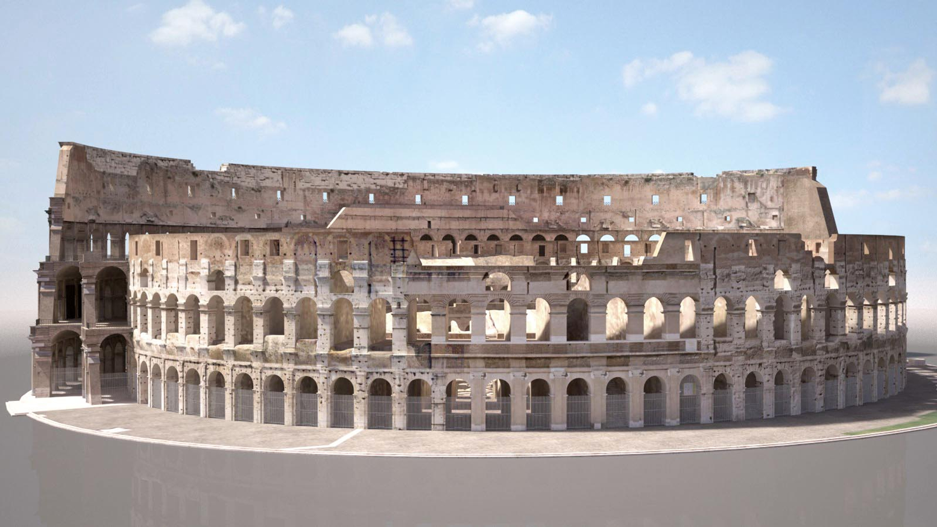 Roman colloseum ruins 3D model - TurboSquid 1196429
