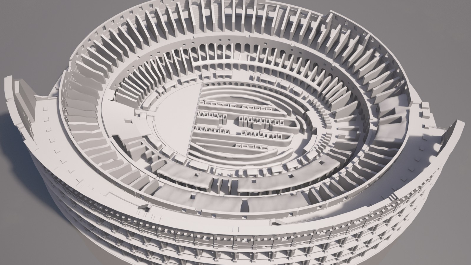 Roman colloseum ruins 3D model - TurboSquid 1196429