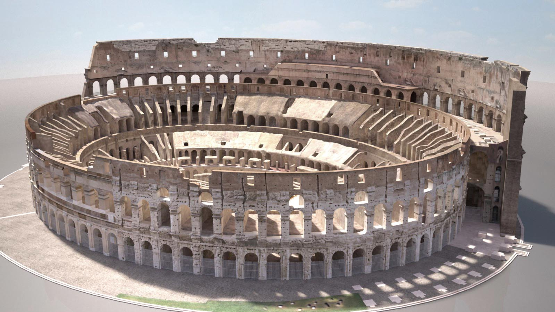 Roman colloseum ruins 3D model - TurboSquid 1196429