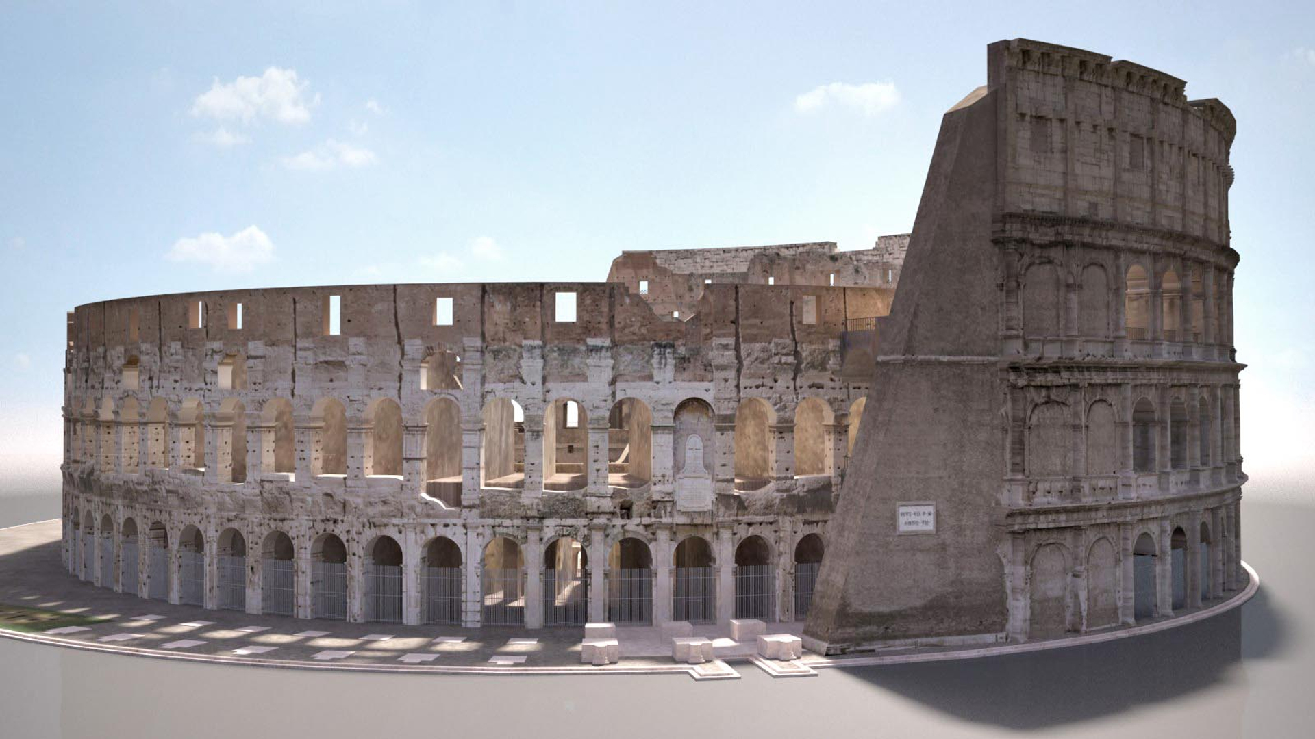 Roman colloseum ruins 3D model - TurboSquid 1196429