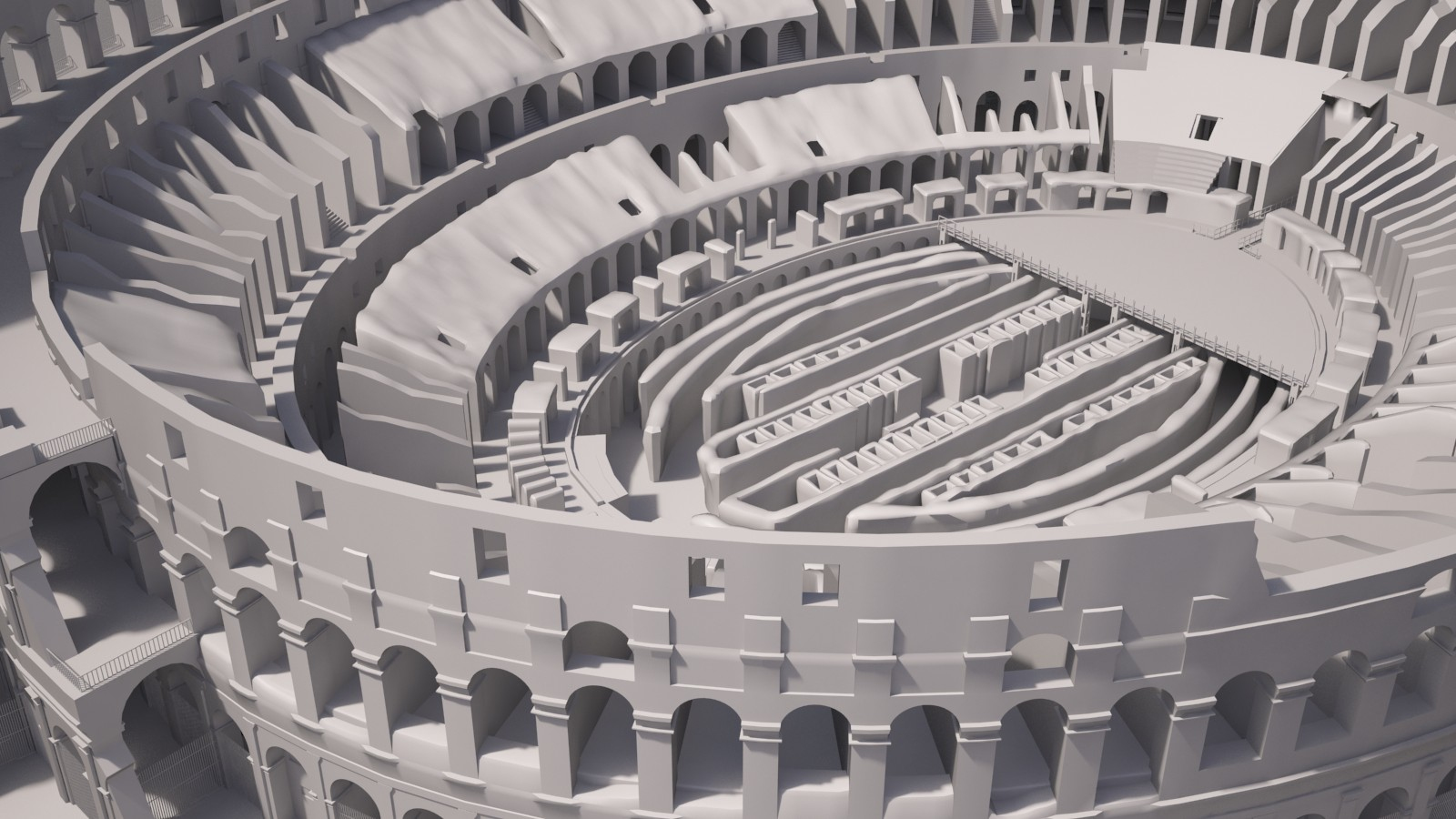 Roman colloseum ruins 3D model - TurboSquid 1196429