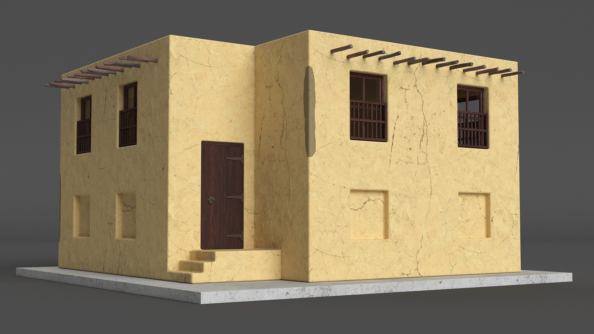 Traditional Middle Eastern House 3D - TurboSquid 2278807