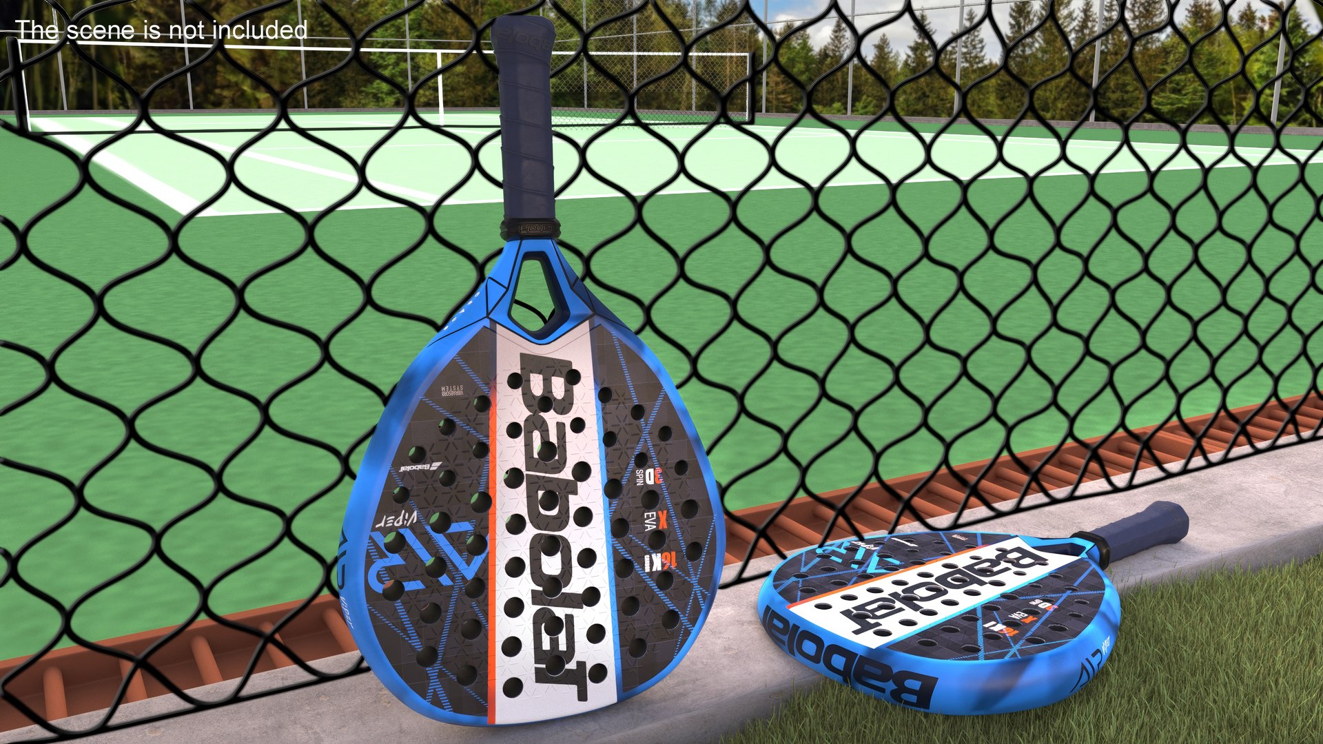 3D Babolat Air Padel Racket Blue - TurboSquid 2235551