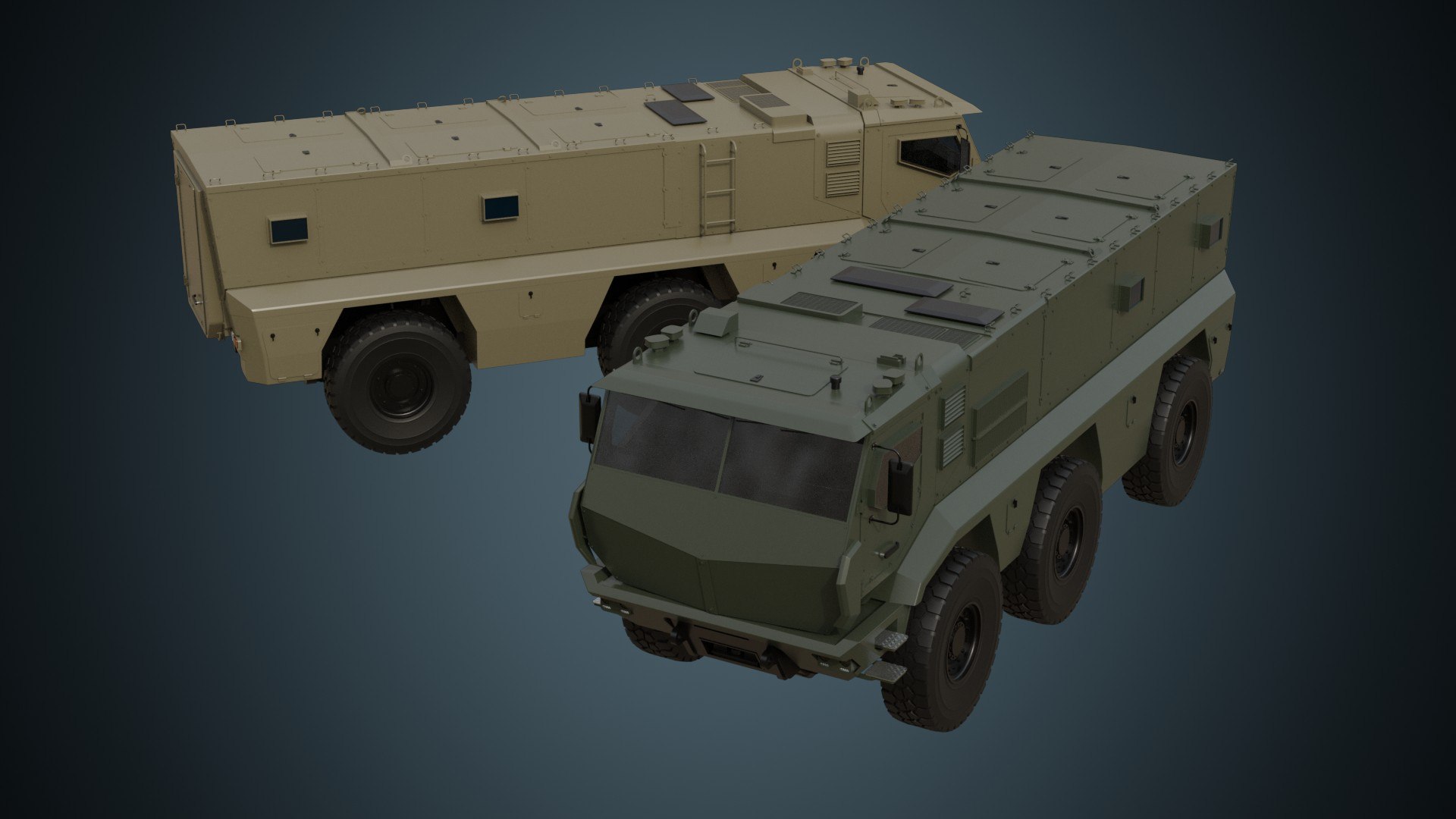 3D Military Truck 1A Model - TurboSquid 2005177