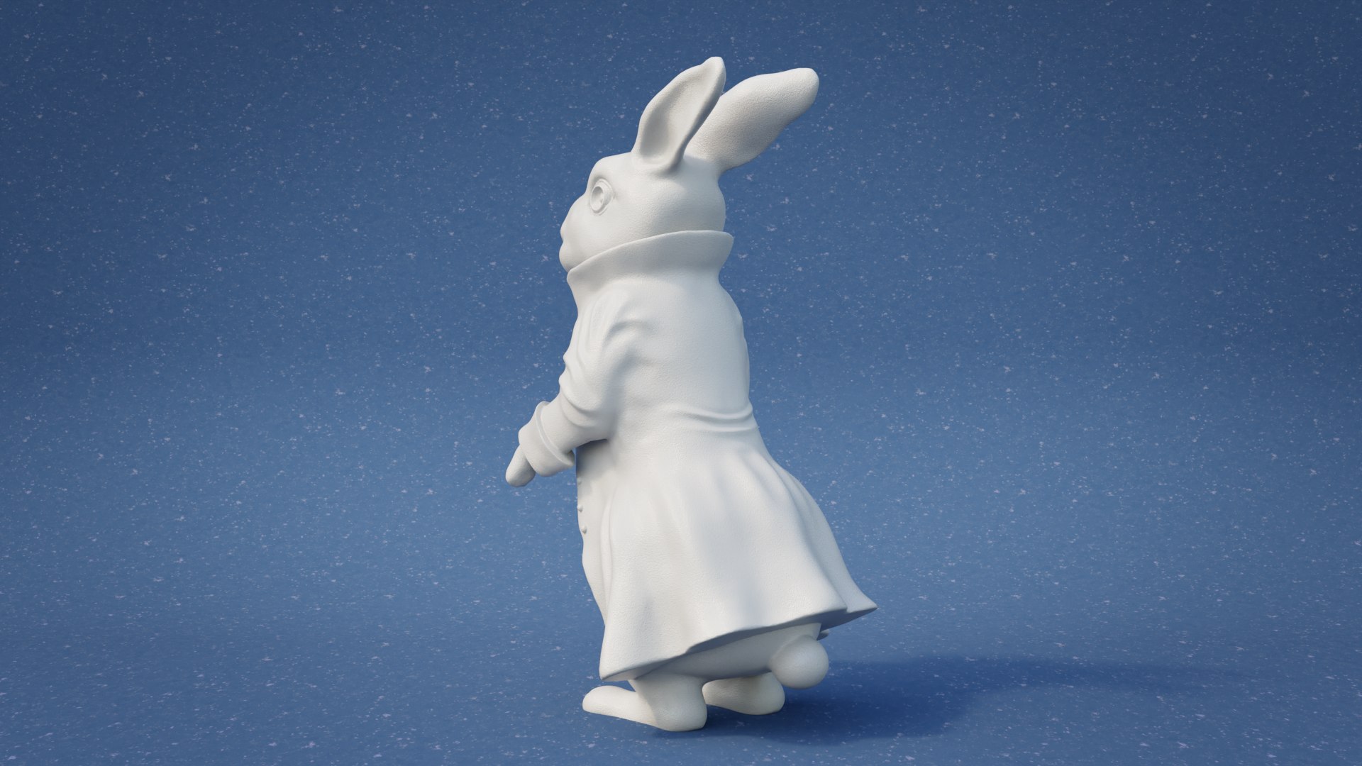 3D White Rabbit Model - TurboSquid 2222186