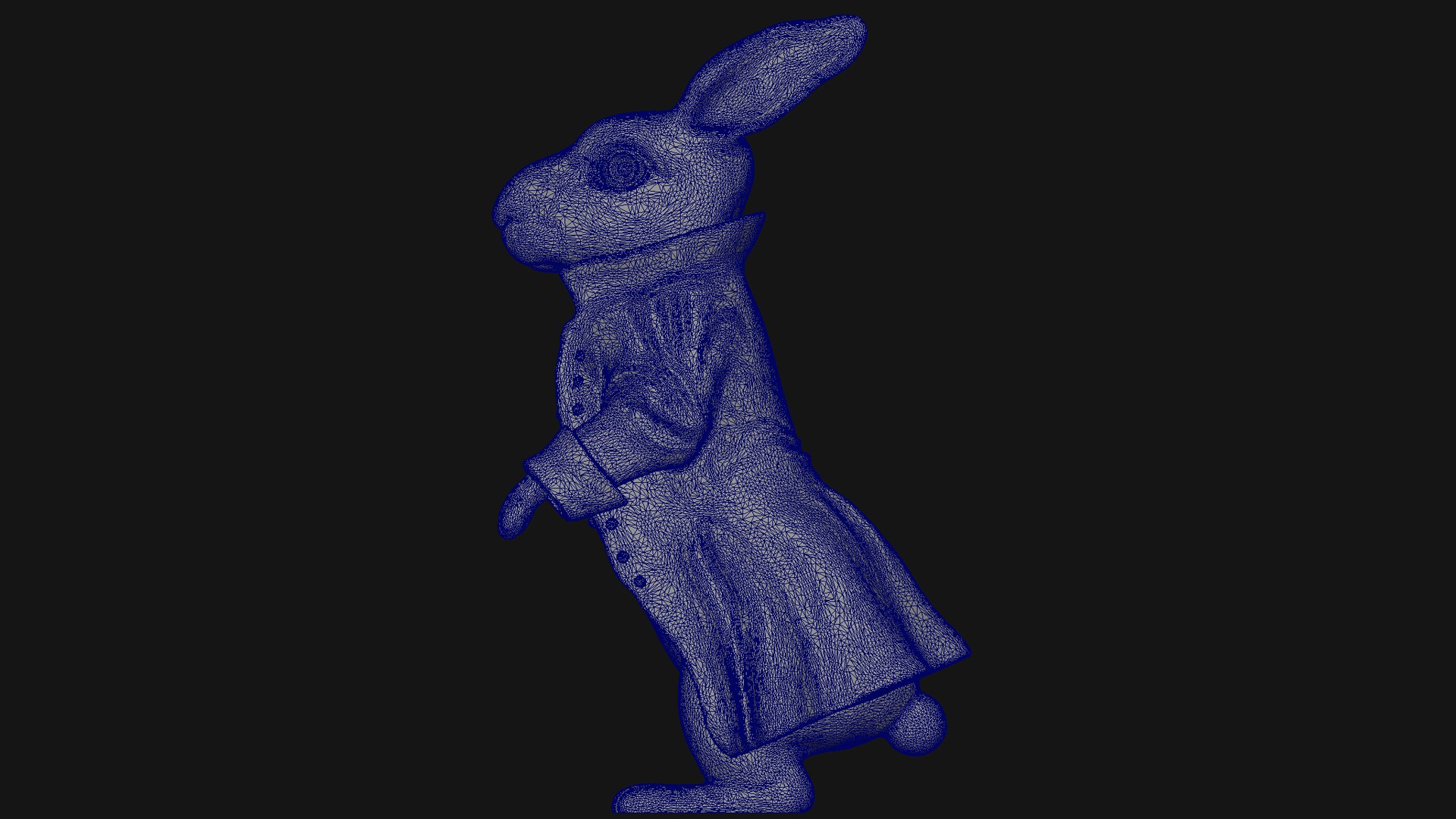 3D White Rabbit Model - TurboSquid 2222186