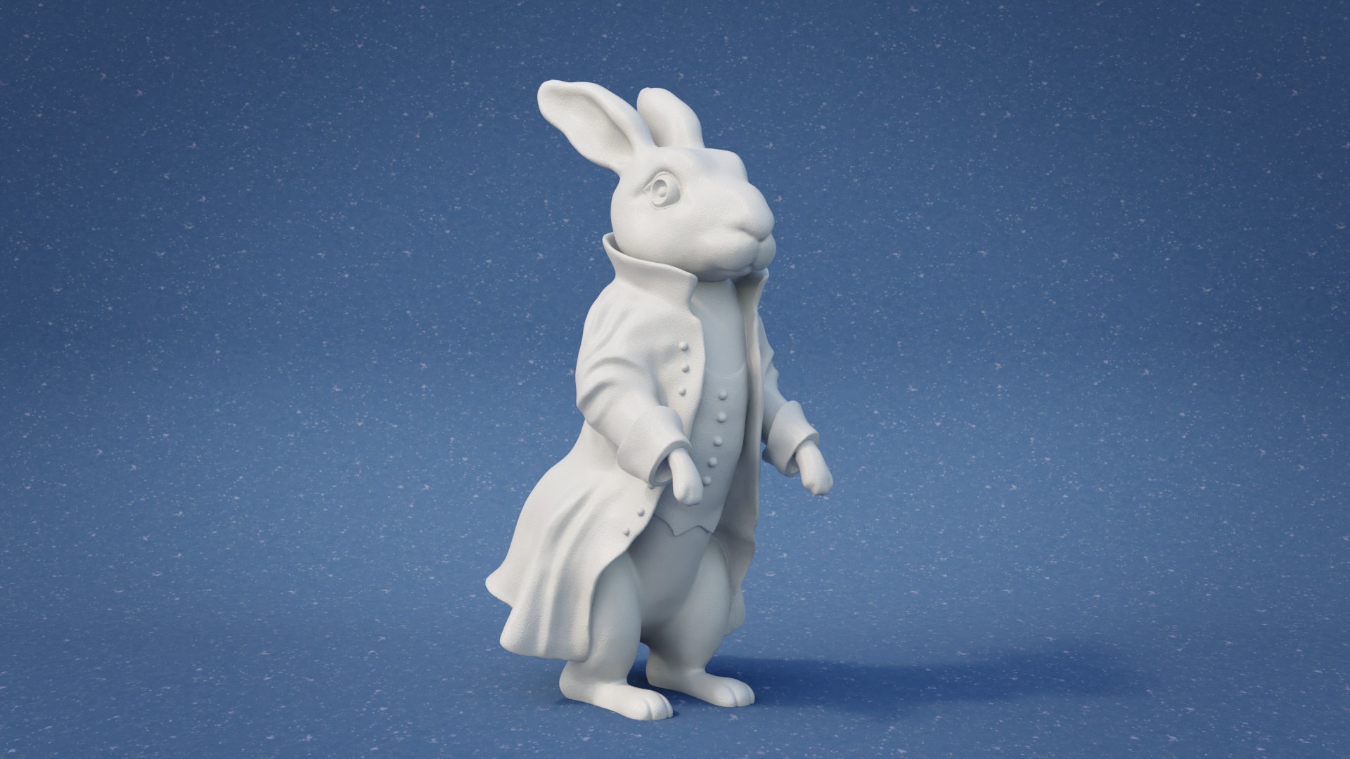 3D White Rabbit Model - TurboSquid 2222186