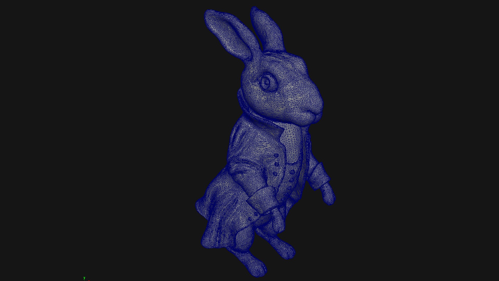 3D White Rabbit Model - TurboSquid 2222186